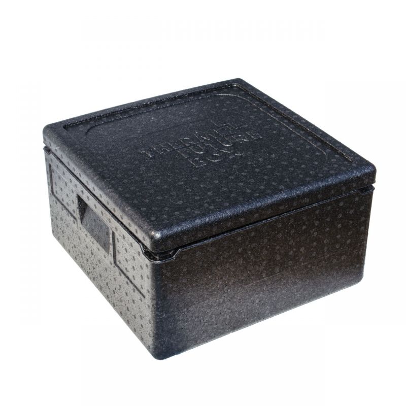 Styroporbox, schwarz für Pizzakarton bis 34 cm